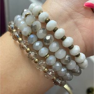 Jewelry | Blues Natural Stone Bracelet Stack | Poshmark